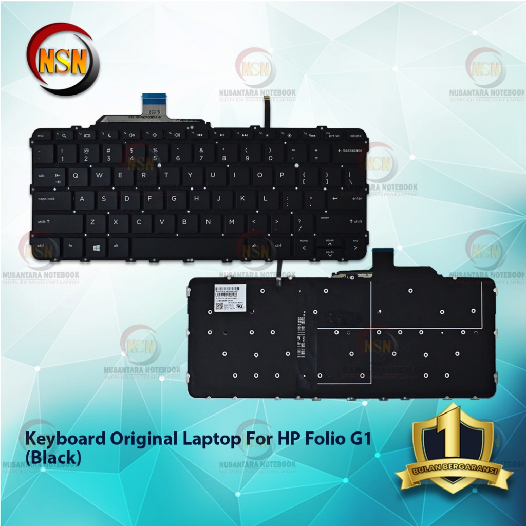 Jual Keyboard Original Laptop ORI HP for Elitebook Folio G1 (Black ...