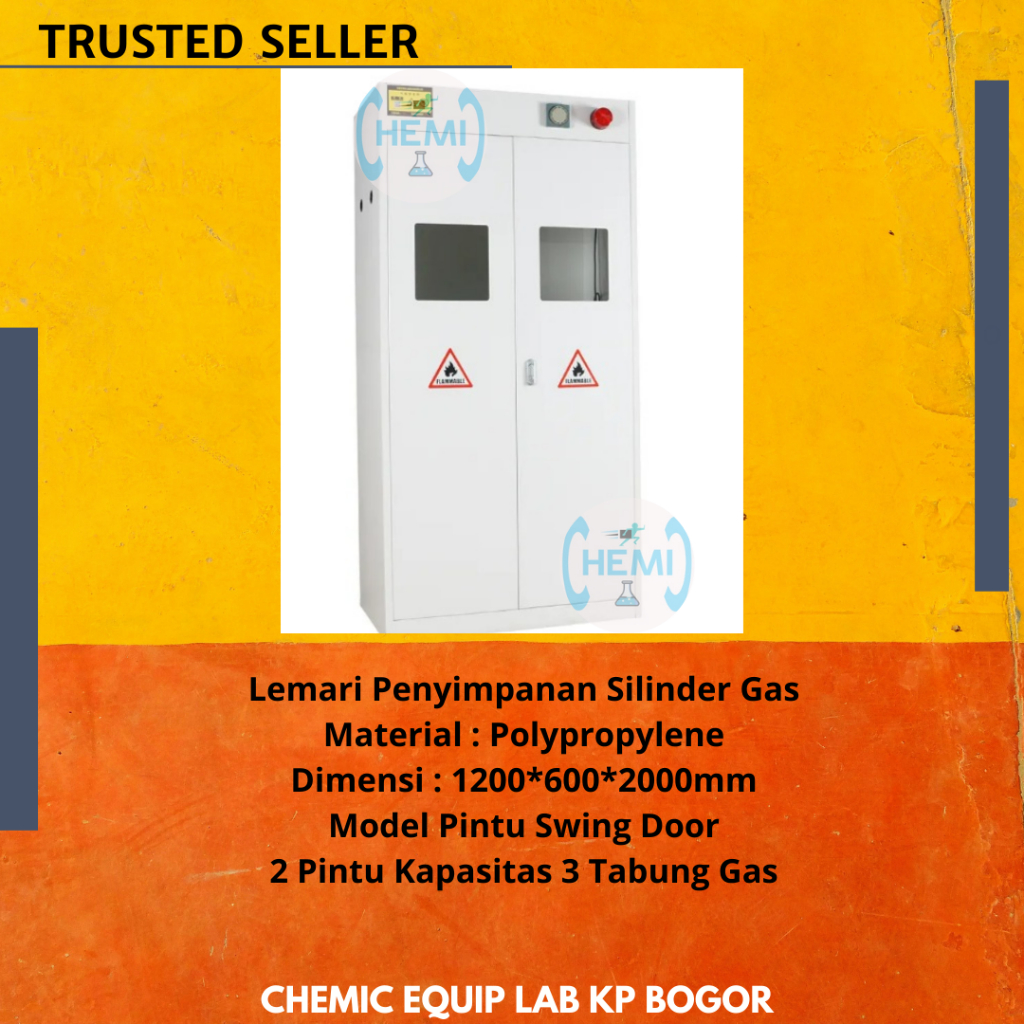 Jual Lemari Penyimpanan Silinder Gas 1200x600x2000mm Polypropylene ...