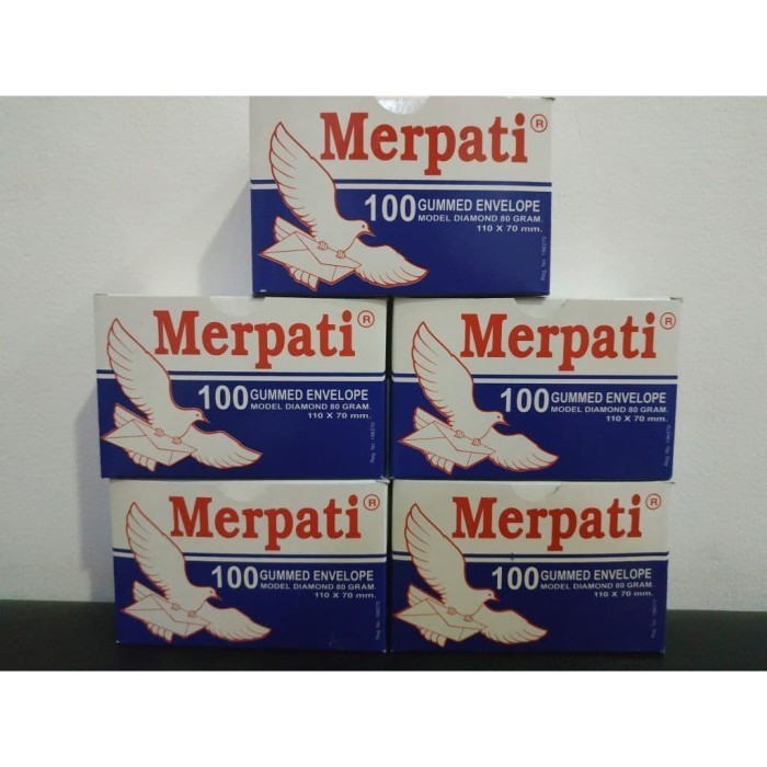 Jual Amplop Polos Putih kecil Merpati 110 X 70 MM / 1 BOX ISI 100 PCS ...