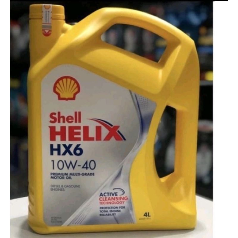 Jual oli Shell Helix HX6 10W40 4liter oli mobil murah berkualitas ...