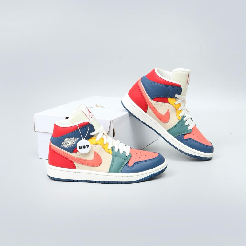Jual Air Jordan 1 Mid Multicolor 2022 | Shopee Indonesia