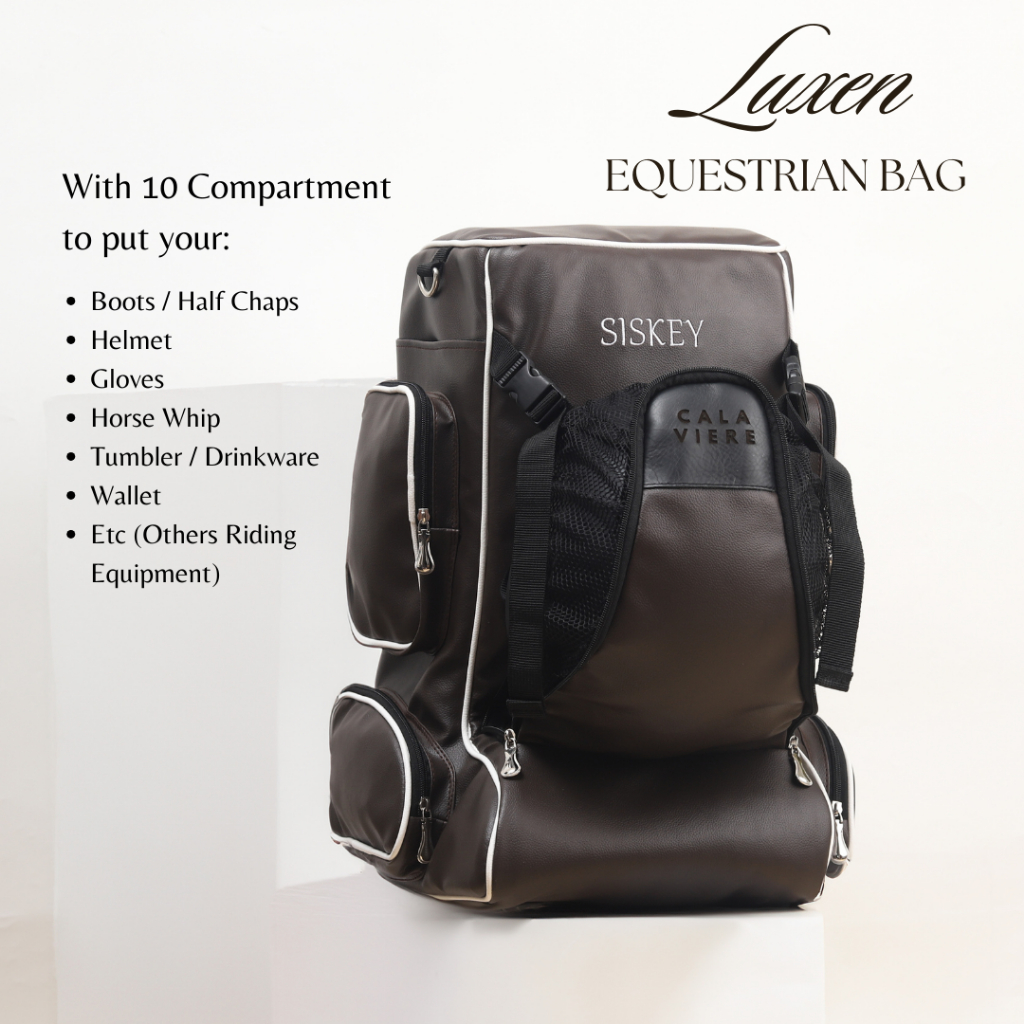 Jual Tas Berkuda Custom Nama - Luxen Equestrian Bag - Extra Packaging ...