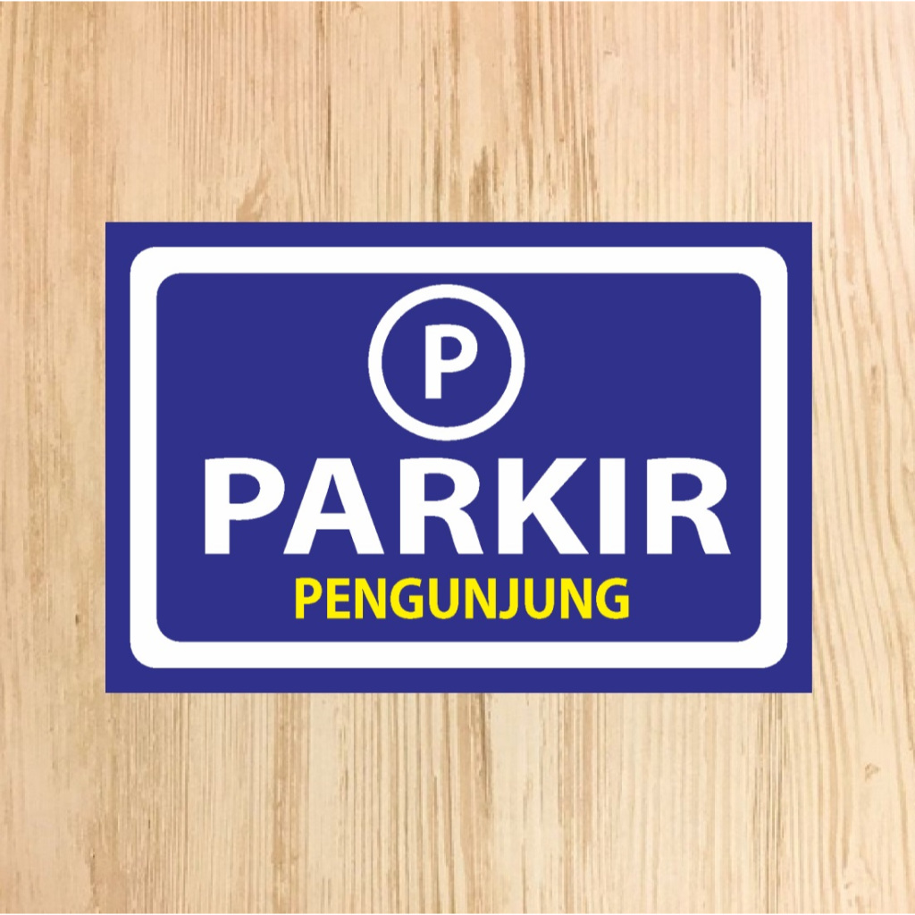Jual Stiker Parkir Pengunjung | Stiker Parkir Pengunjung Ukuran A3 Plus ...