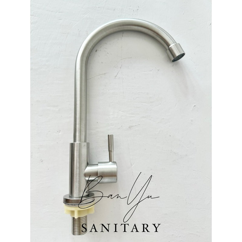 Jual Kran Angsa Pipa Meja Stainless SUS 304 Kran Bak Cuci Piring ...