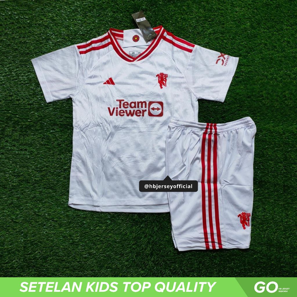 Jual JERSEY KIDS MU 3RD PUTIH 2023/2024 GRADE ORI TOP QUALITY | Shopee ...