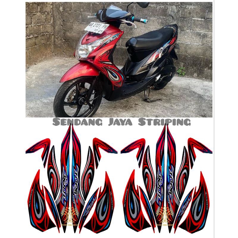 Jual STIKER STRIPING LIS LES POLET STICKER BODY MOTOR YAMAHA MIO SOUL ...