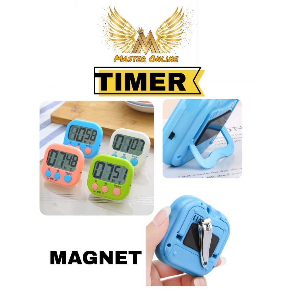 Jual MO553 Digital Kitchen Timer Masak Magnet JAM ALARM Stopwatch Dapur ...