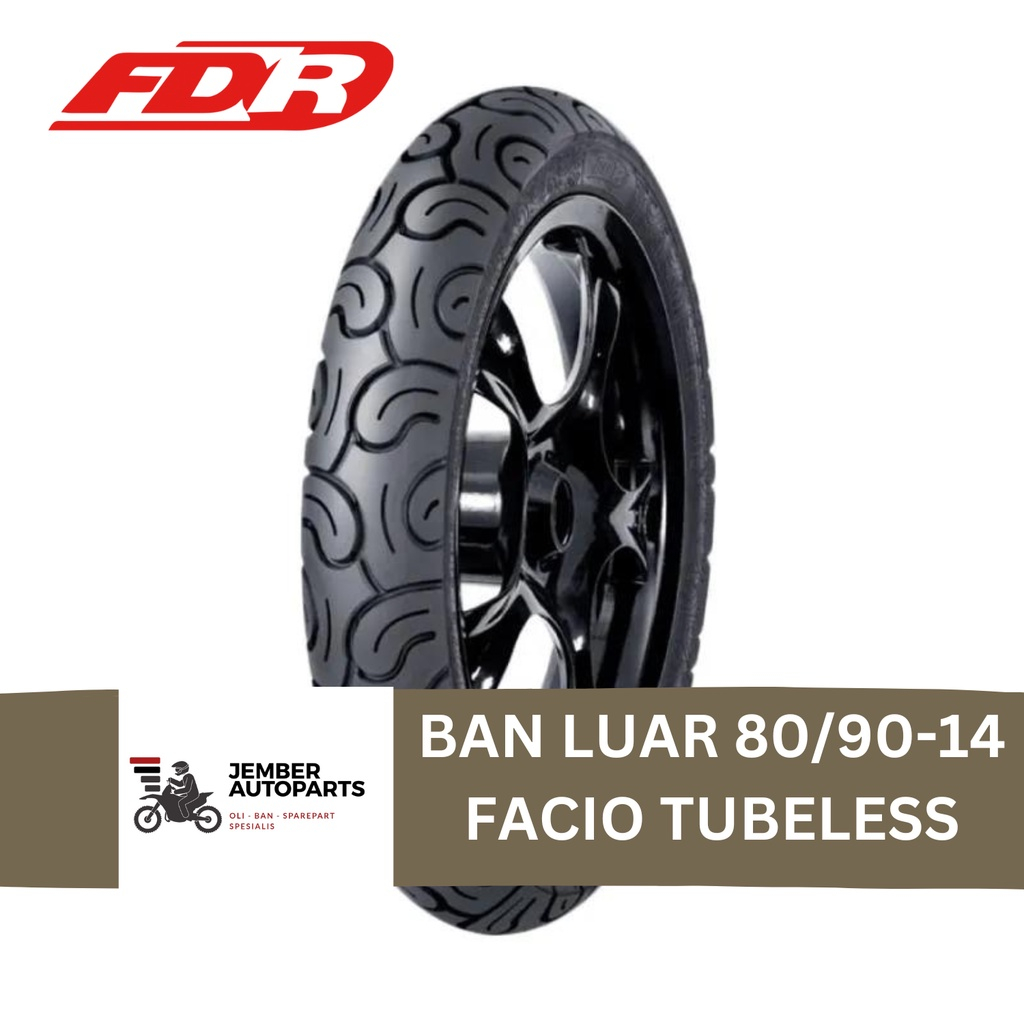 Jual BAN LUAR Motor Matic 80 90/90 90 RING 14 FACIO FDR TUBELESS Mio ...
