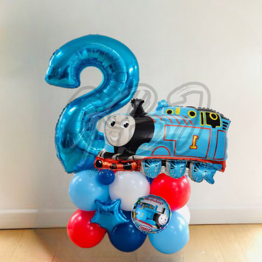 Jual [PAKET ANGKA] - JUMBO Biru Thomas and Friends Train / Dekorasi ...