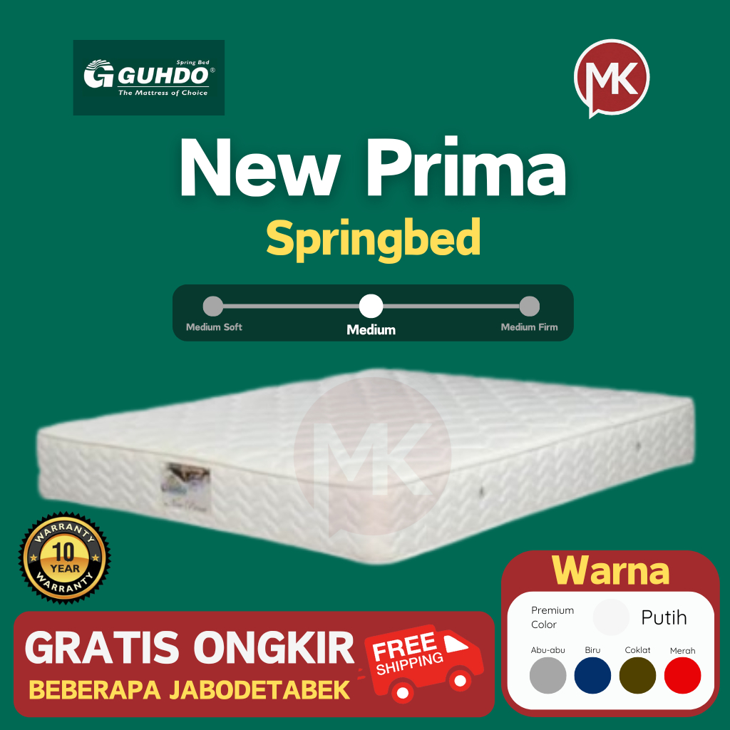 Jual Kasur Guhdo New Prima T25 Springbed 120 / 160 / 180 / 200 x 200 cm | Shopee Indonesia