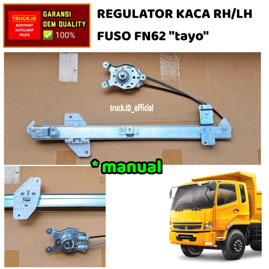 Jual REGULATOR PUTARAN KACA PINTU FUSO FN62 FN61 TAYO RH / LH | Shopee ...