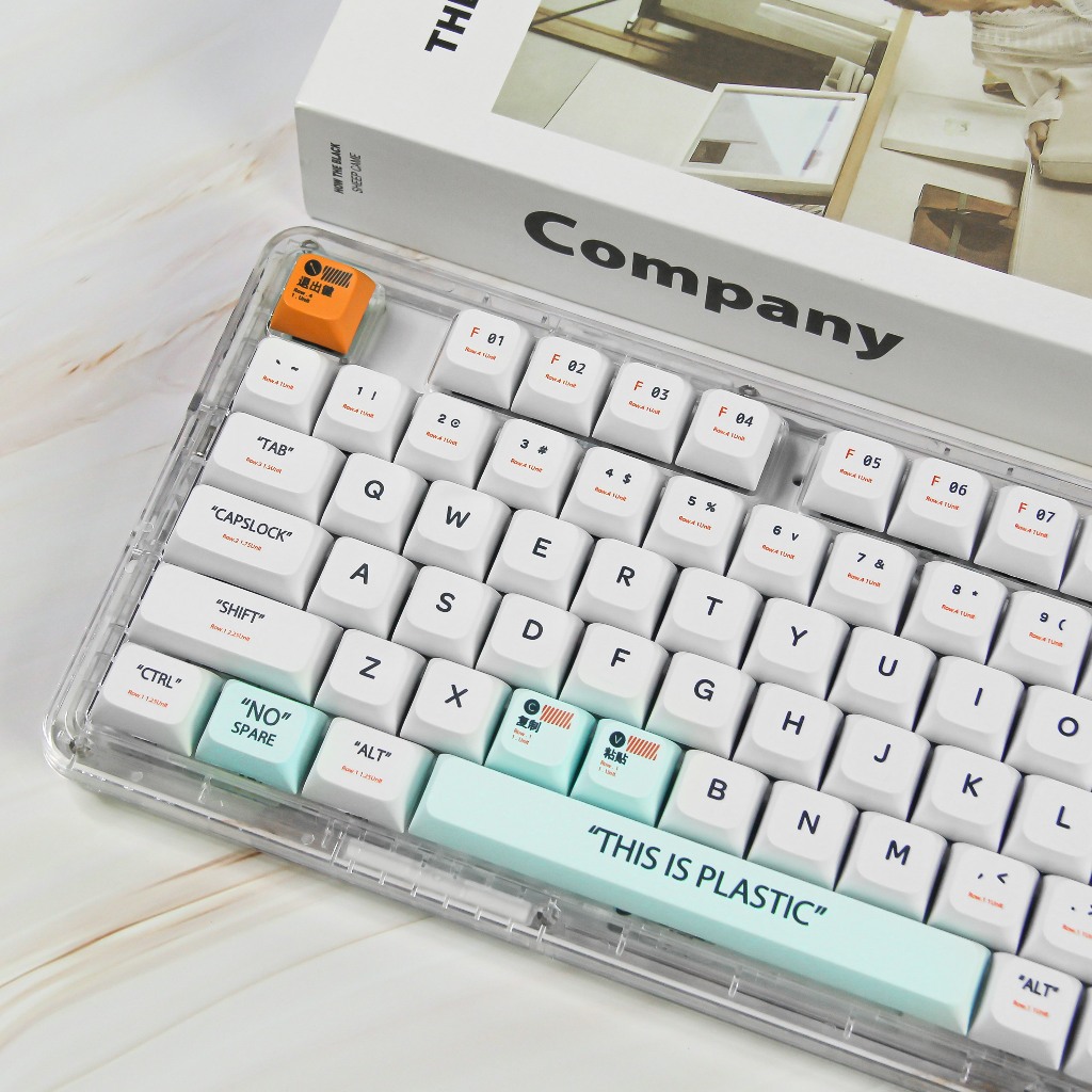 Jual ZIFRIEND Plastic English 128 Key XDA Profile PBT Keycaps Set ...