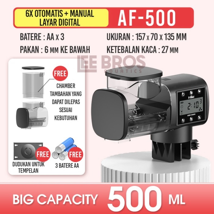 Jual Feeder ikan otomatis Fish 500ML Digital Display Automatic Pet ...