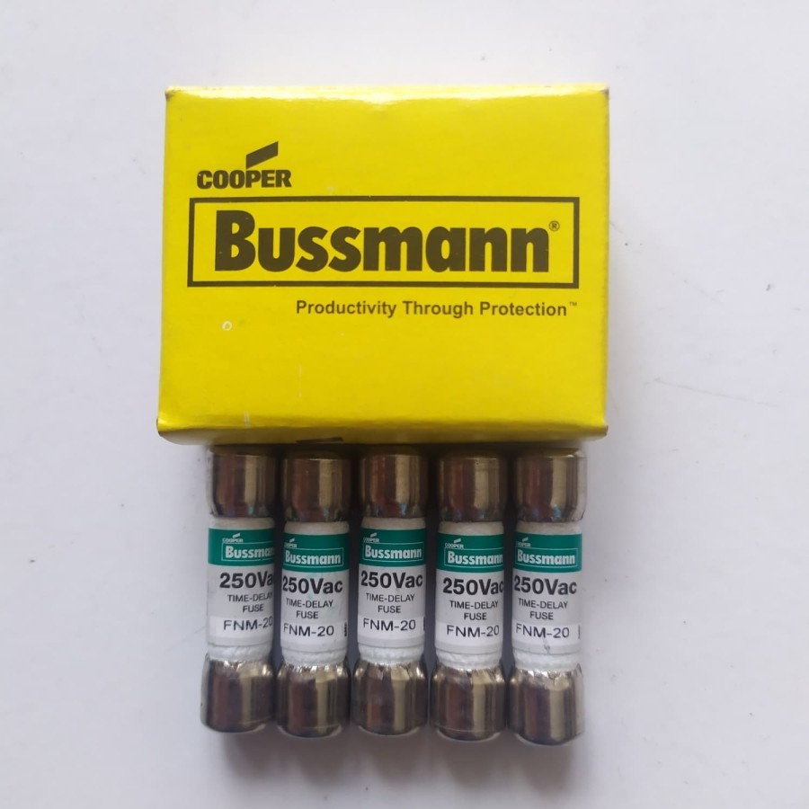 Jual Fuse Bussmann FNM-20 20A 250V Time Delay Fuse Fuse Bussmann FNM-20 ...