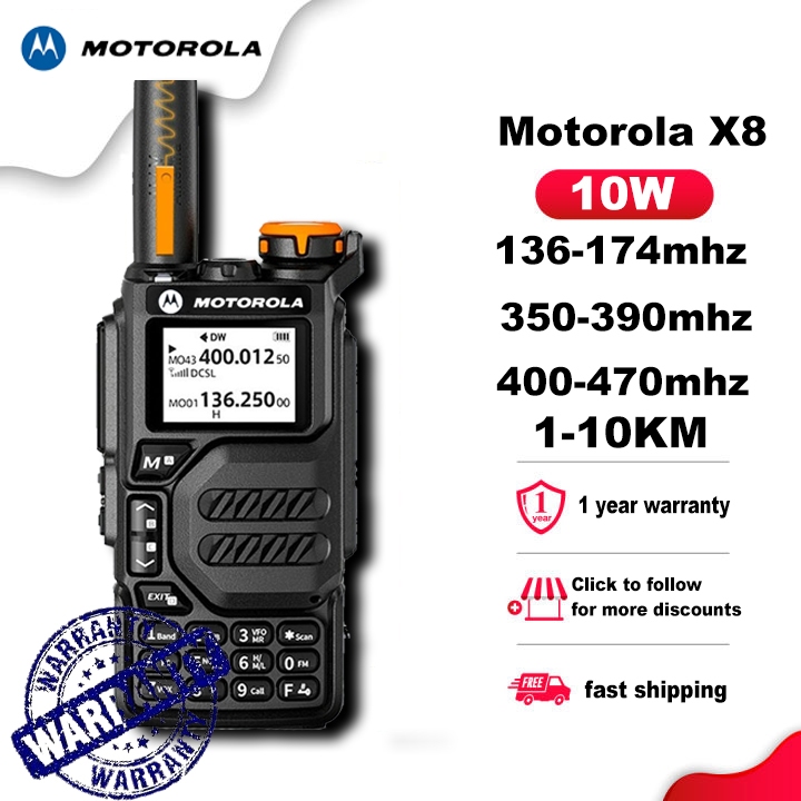 Jual HT Motorola Radio X8 Portabel Walkie talkie jarak jauh 10 Watt U/V Radio dua arah 200 ...