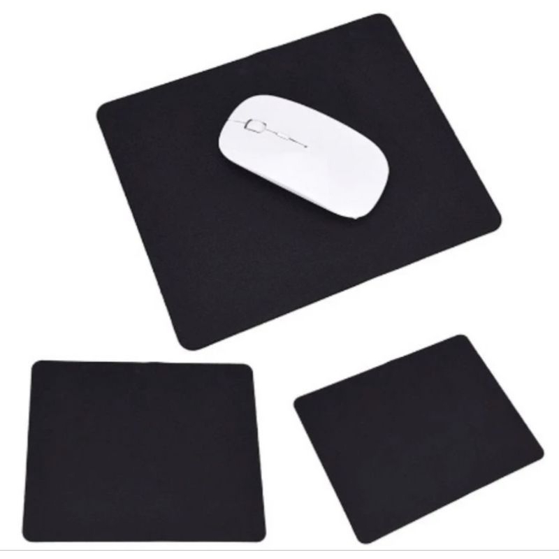 Jual MOUSE PAD HITAM POLOS UKURAN 18CM X 22CM | Shopee Indonesia