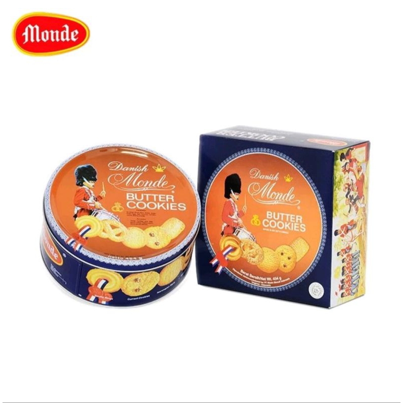 Jual Biskuit Monde butter cookies 454 gr kaleng | Shopee Indonesia