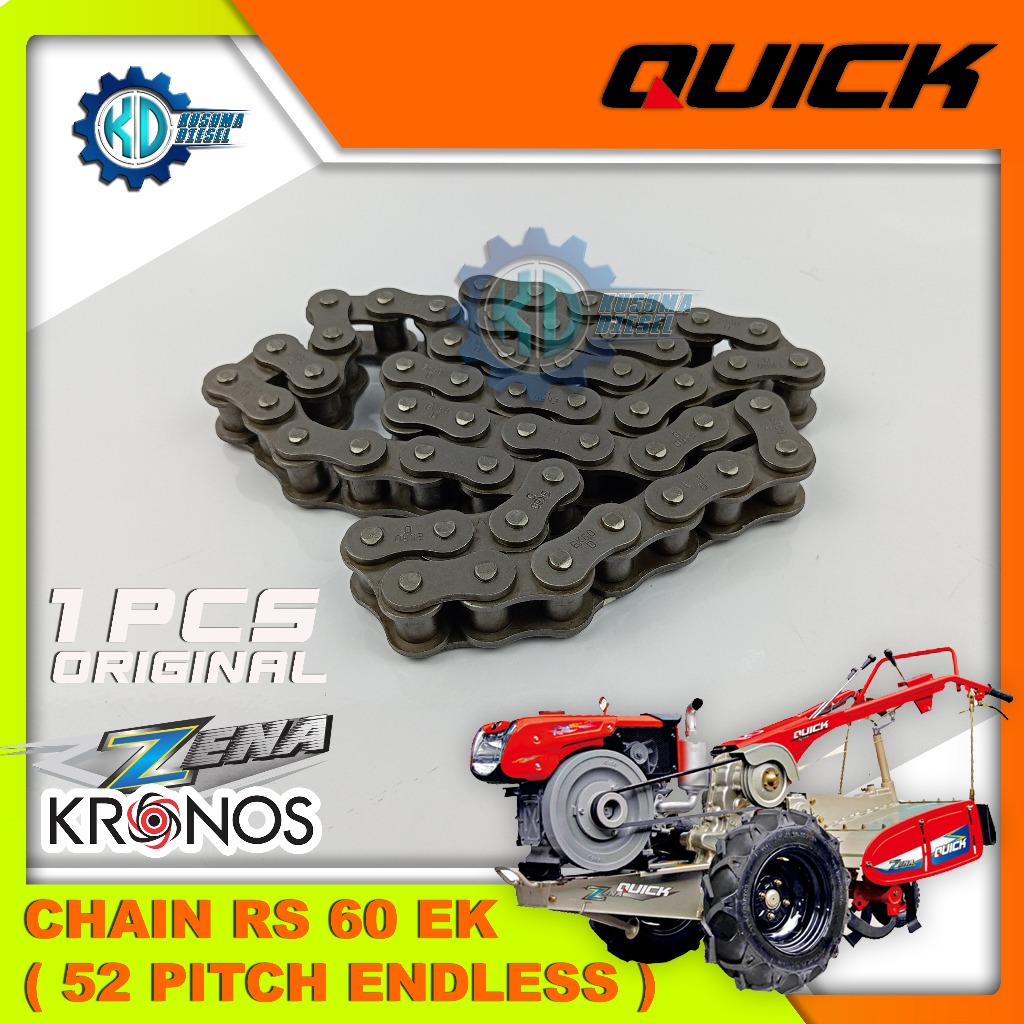 Jual CHAIN RS 60 EK ( 52 PITCH ENDLESS ) ZENA KRONOS - 52 MATA -RANTAI ...