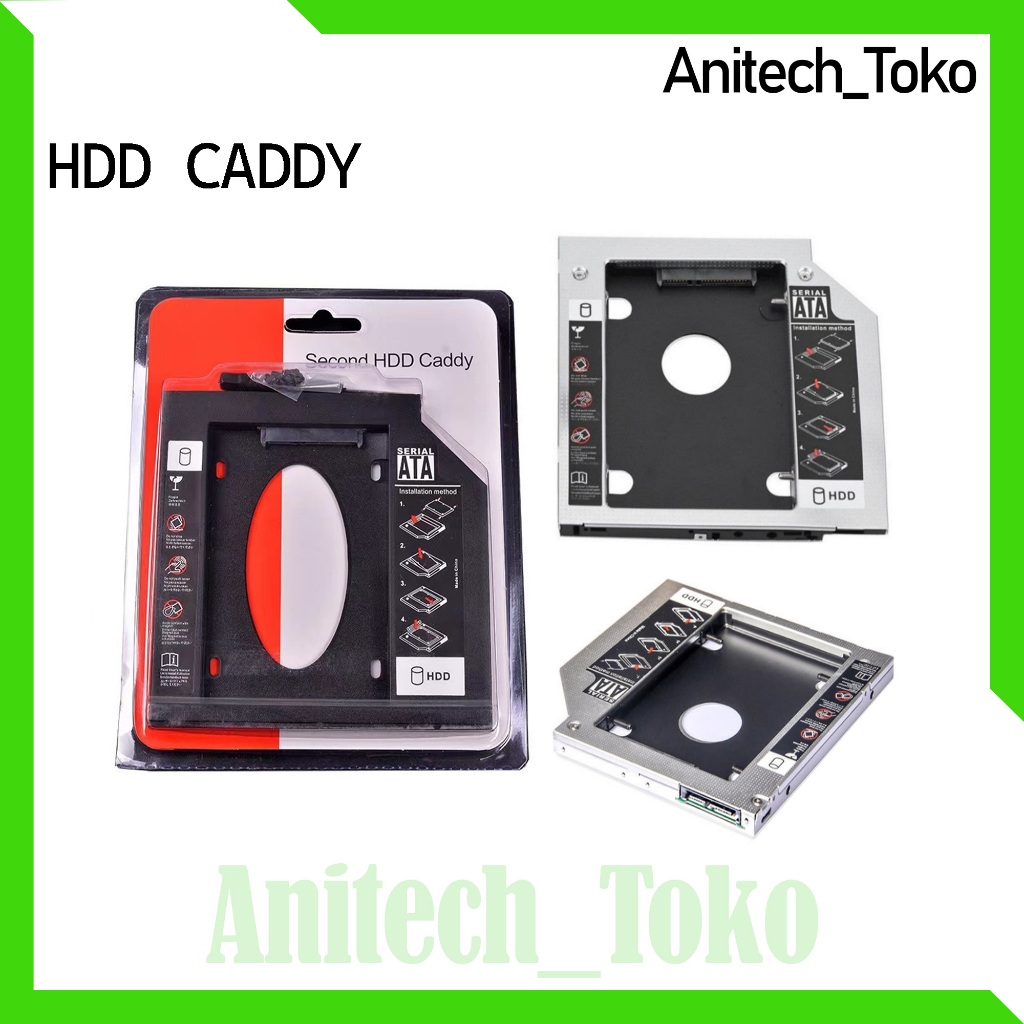 Jual [ANITECH-TOKO] HDD CADDY TIPIS (SLIM) 9.5MM /12.7MM SATA / DVD ...