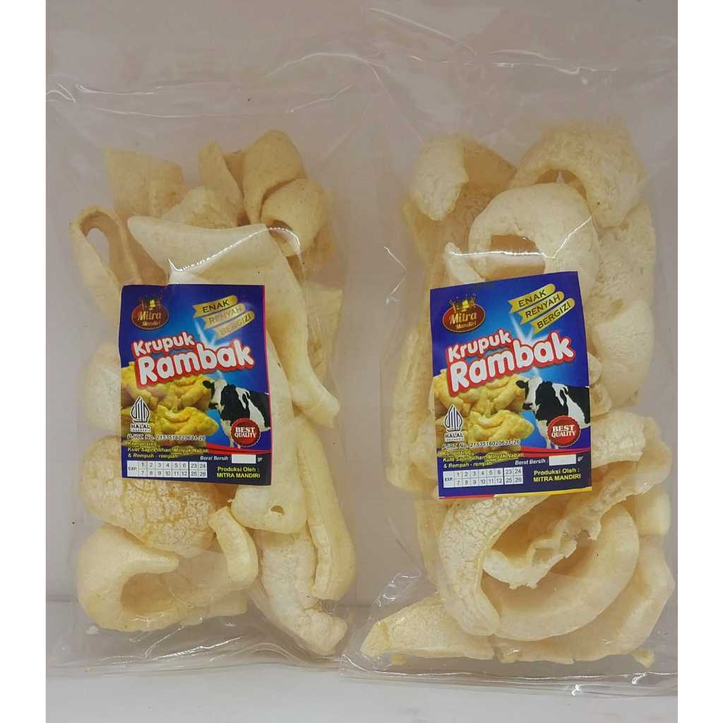 Jual Kerupuk Rambak Matang/Kerupuk Kulit Sapi Matang Aneka Camilan ...