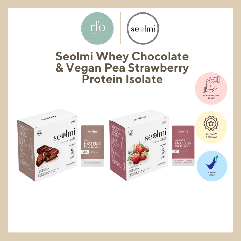Jual Seolmi Whey Chocolate & Vegan Pea Strawberry Protein Isolate ...