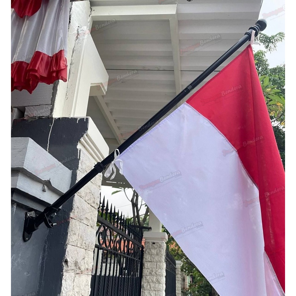 Jual Tiang Bendera Dinding + Bracket untuk Tembok luar Rumah (Outdoor ...