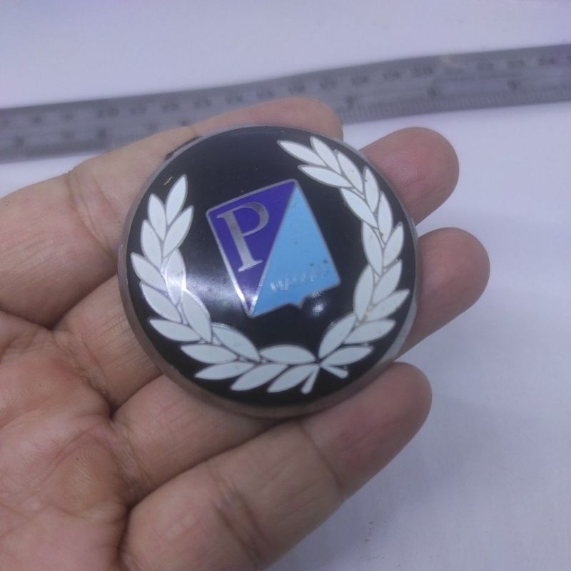 Jual Vespa Lambretta Badge Sticker Metal Piaggio FredPerry Hitam 5 cm ...