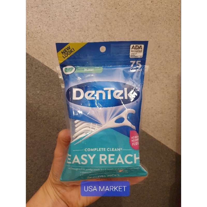 Jual Dentek Complete Clean EASY REACH 75 count benang gigi floss | Shopee Indonesia