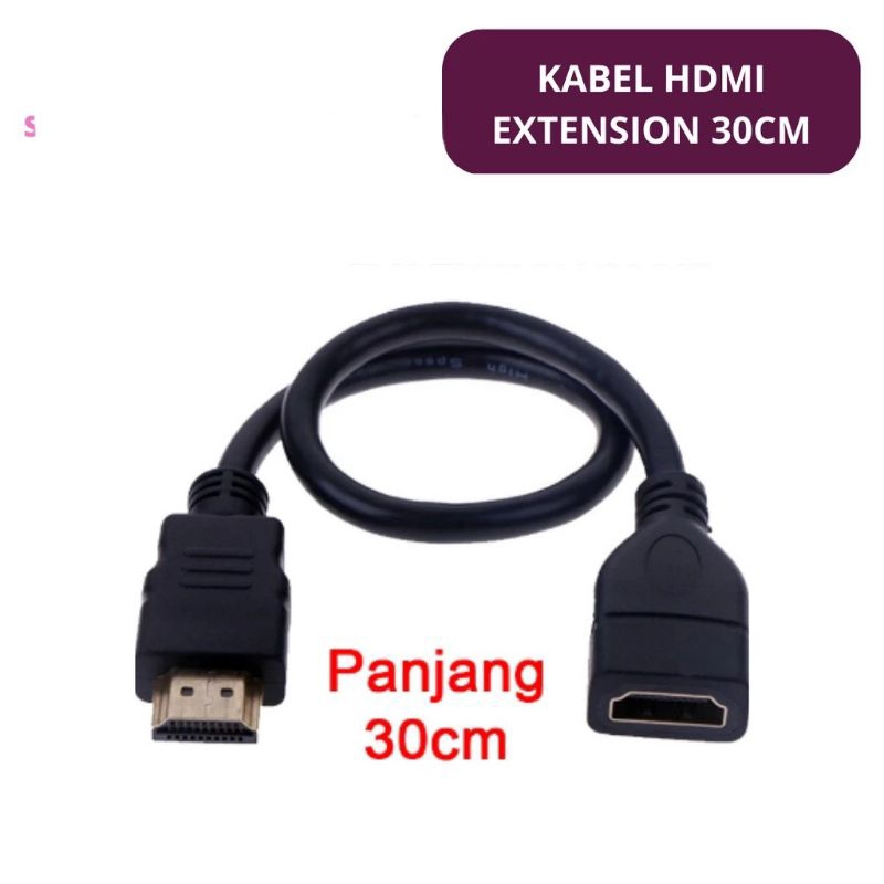 Jual kabel konektor HDMI extension male to female sambungan kabel hdmi ...