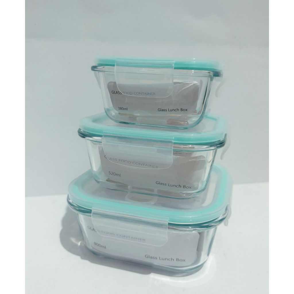 Jual GLASSLOCK LUNCH SET BENTO LUNCH BOX KOTAK PENYIMPANAN MAKANAN KACA ...