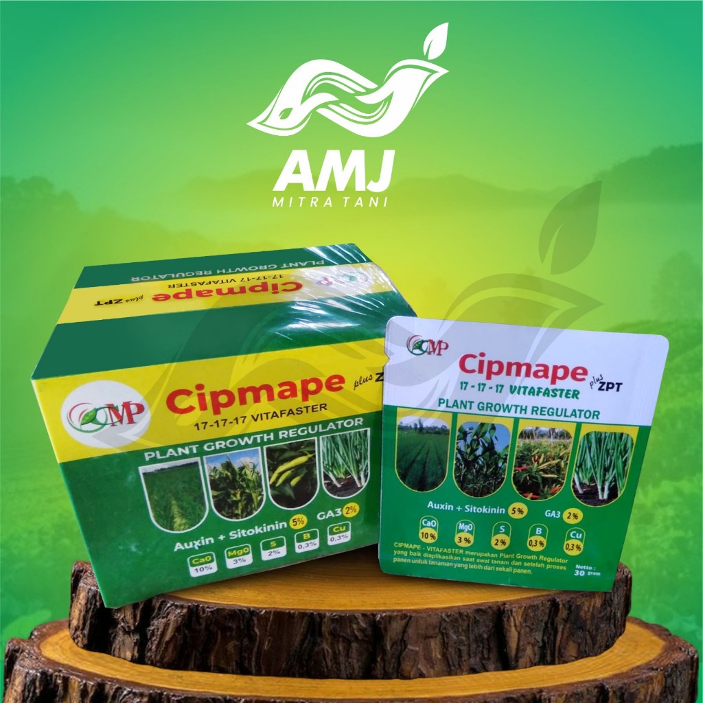 Jual Pupuk Nutrisi CIPMAPE plus ZPT 17-17-17 Vitafaster isi 30 gr x 10 sachets | Shopee Indonesia