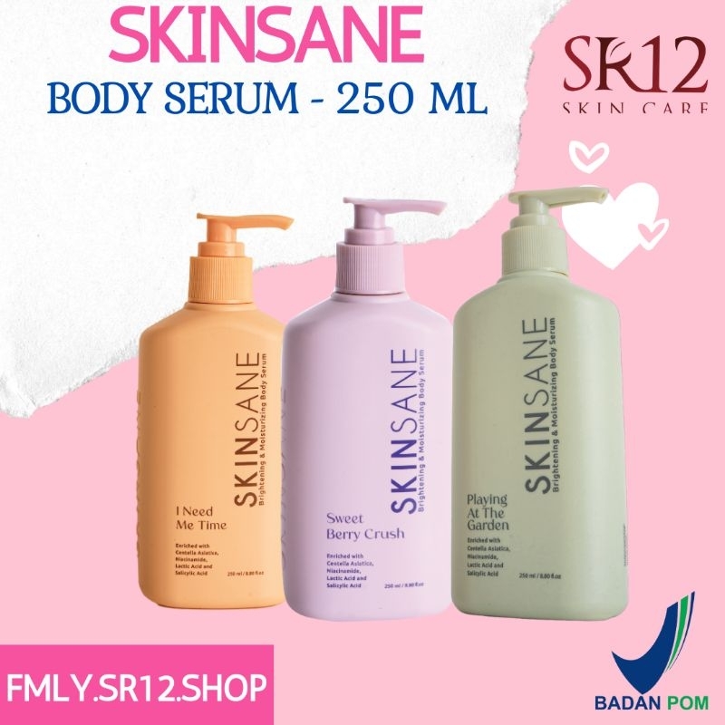 Jual Body Serum Skinsane 250ml Wangi Tahan Lama | Shopee Indonesia