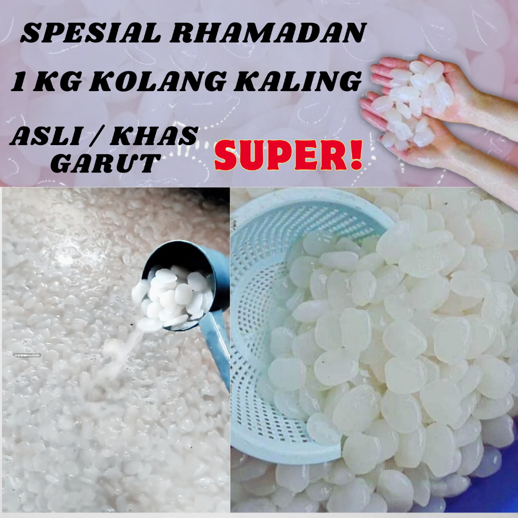 Jual kolang kaling super garut 1kg mentah muda fresh buah atep ...