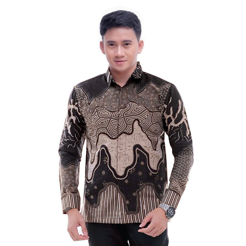 Jual [BISA COD]-KEMEJA BATIK COWOK KEKINIAN BAJU BATIK REMAJA PRIA JUMBO KEMEJA BATIK PRIA ...