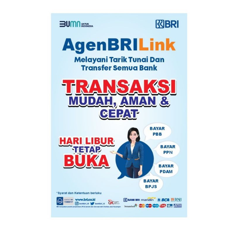 Jual STIKER VINYL POSTER AGEN BRILINK UKURAN : 40x60 cm | Shopee Indonesia