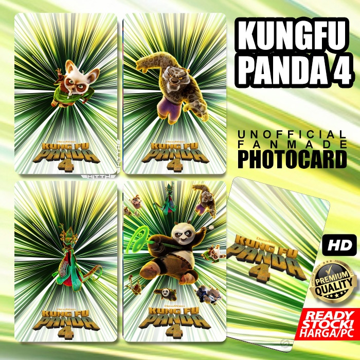 Jual Photocard Kungfu Panda 4 Unofficial Photo Card Kartu Koleksi ...