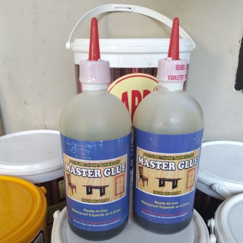 Jual LEM PU / LEM BUSA / LEM KAYU MERK MASTER GLUE 500 GRAM | Shopee ...