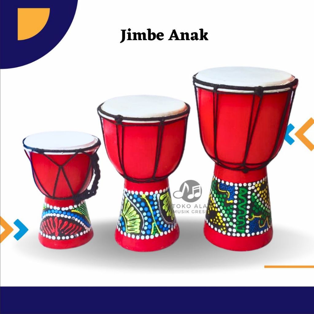 Jual Jimbe Gendang Alat Musik Tradisional Mainan Anak Kendang Ketipung ...