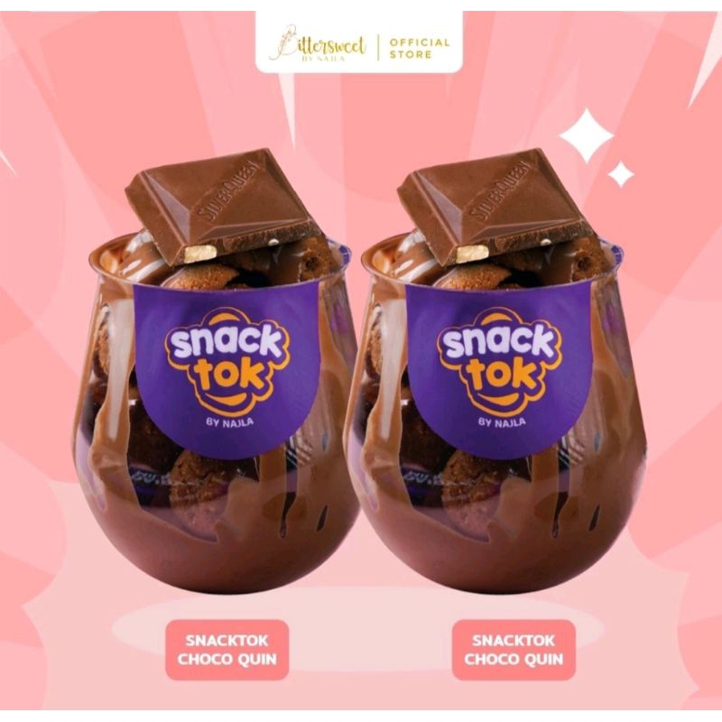 Jual SNACKTOK FULL COOKIES Bittersweet by Najla | Shopee Indonesia