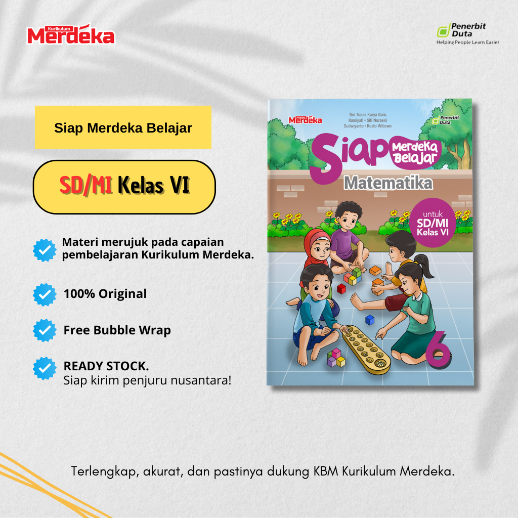 Jual SIAP Merdeka Belajar – Matematika untuk SD/MI Kelas VI | Shopee Indonesia