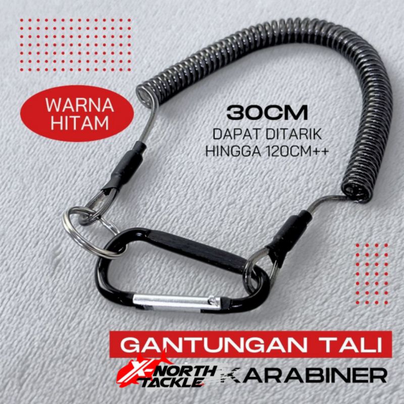 Jual TALI PER SPIRAL KARABINER GANTUNGAN KUNCI CARABINER AKSESORIS ALAT ...