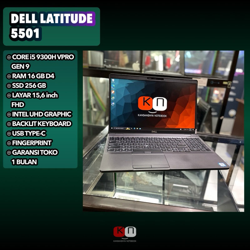 Jual Dell Latitude 5501 Core i5 9300H vPro Ram 16GB Ssd 256GB Layar ...