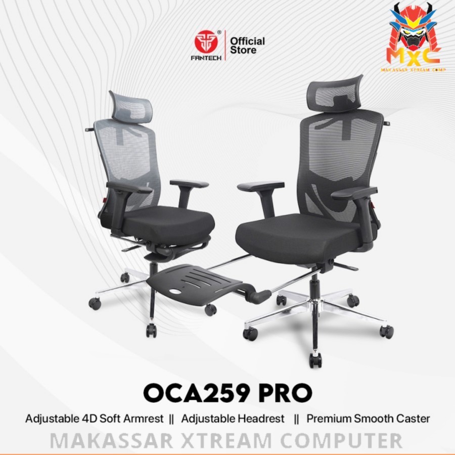 Jual Fantech OCA259 PRO Kursi Kantor Kerja Jaring Premium Office Chair ...