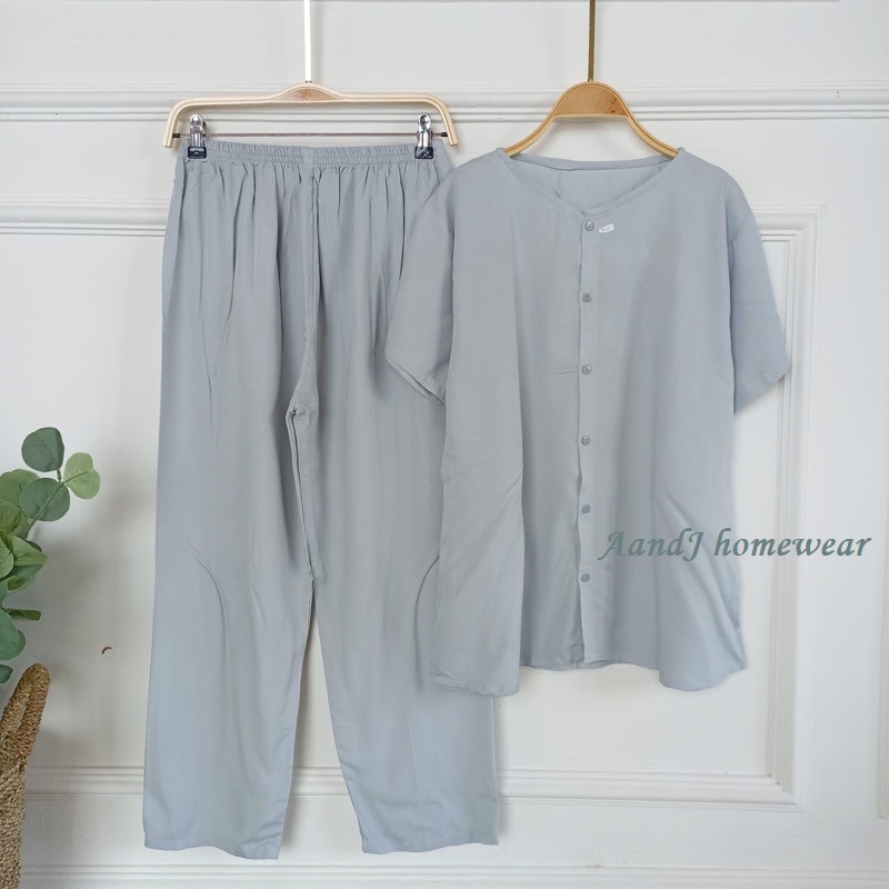 Jual PIYAMA POLOS / PIYAMA RAYON PAJAMAS RAYON / SET BAJU WANITA ...