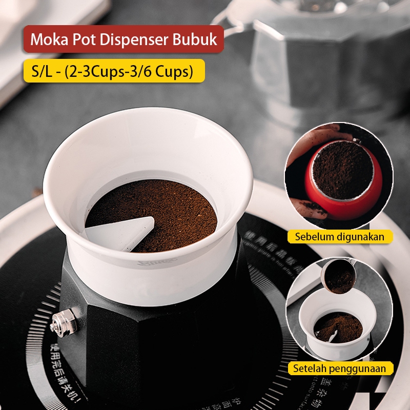 Jual Moka Pot Dispenser Coffee Powder Dosing Bubuk Mokapot Dosing Ring ...