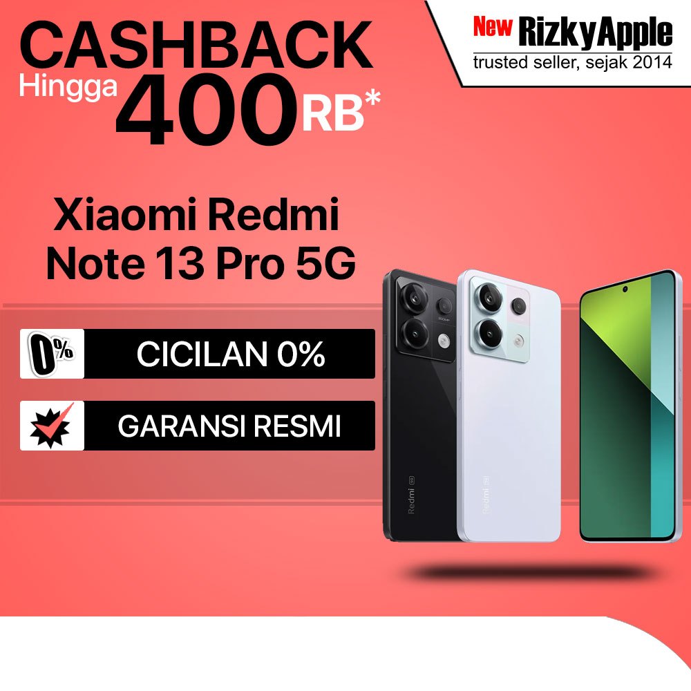 Jual Xiaomi Redmi Note 13 Pro 5G 256GB 512GB [ Ram 8 GB / 12GB] Garansi ...