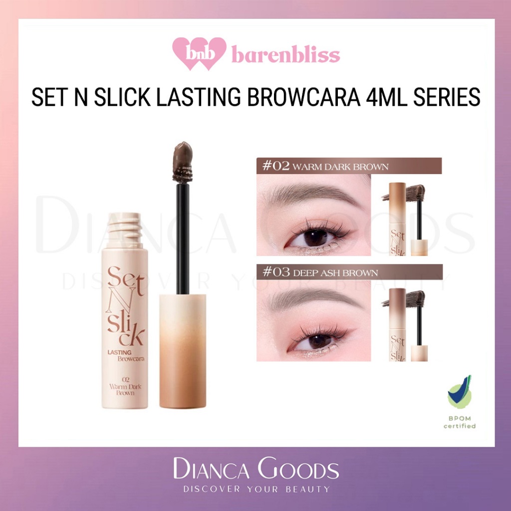 Jual BARENBLISS SET N SLICK LASTING BROWCARA 4ML SERIES | 02 WARM DARK ...