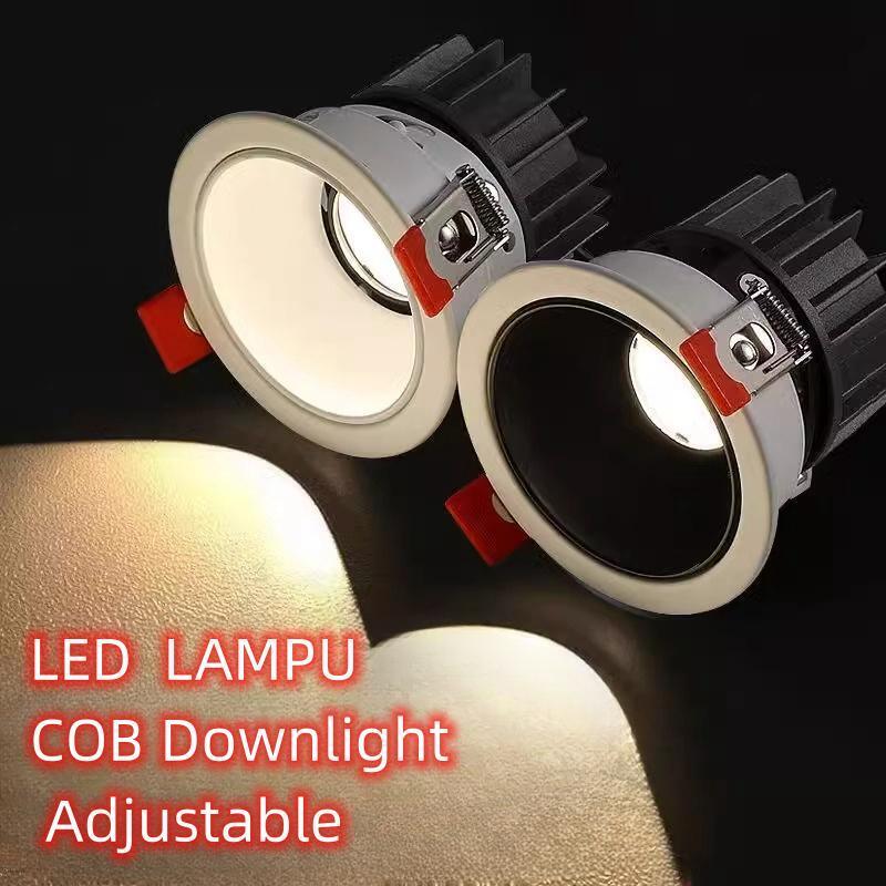 Jual LED Lampu COB Downlight Adjustable Downlight Plafon inbow Downlight LED Warm White | Shopee ...