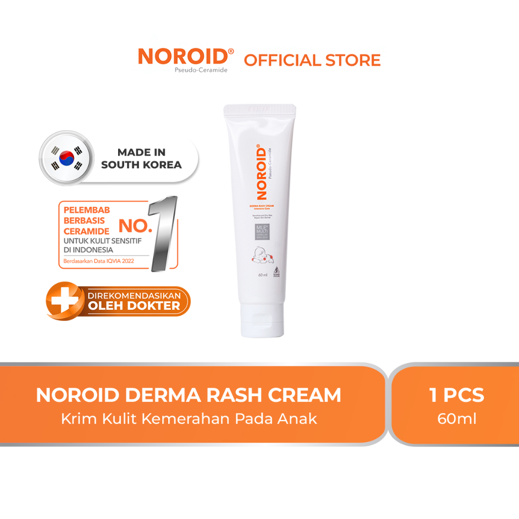 Jual Noroid Derma Rash Cream Pelembab Kulit Anak 60 ml | Shopee Indonesia