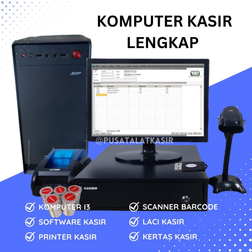 Jual KOMPUTER KASIR TOKO & MINIMARKET, PC I3 LED 15,6" | Shopee Indonesia
